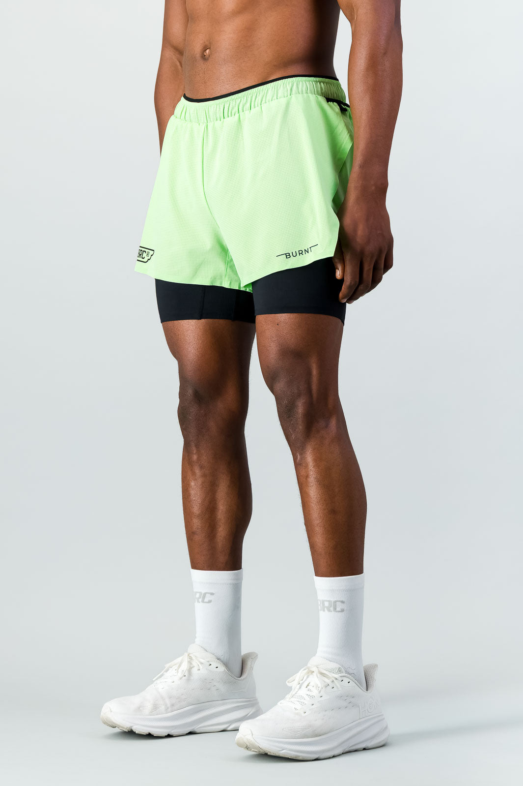 Burnt Studios | SprintRacer Men's 2-in-1 Short - Mint – Burnt Studios UK