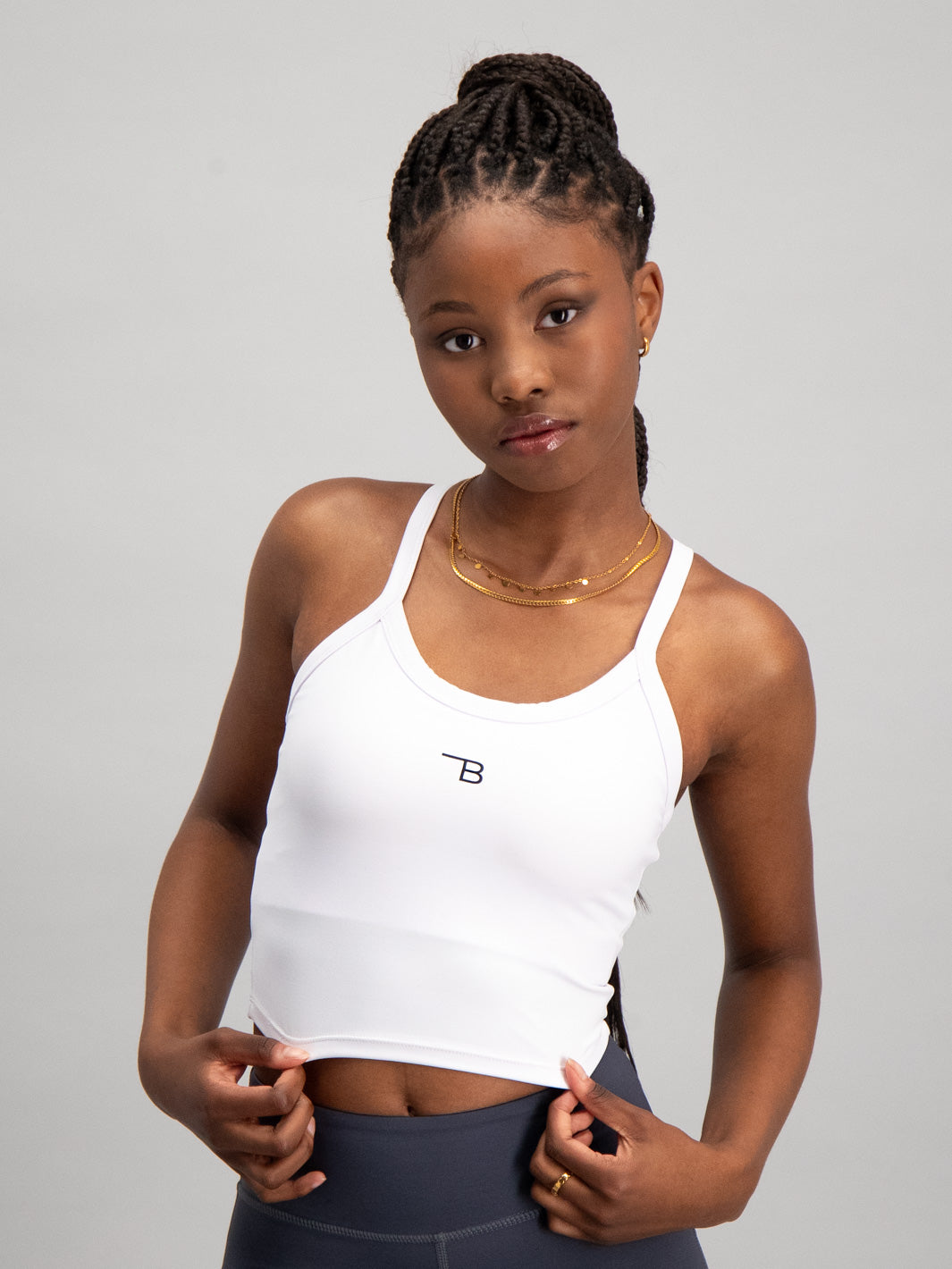 Burnt Activewear | Atlantic Supportive Tank - White – Burnt Studios UK