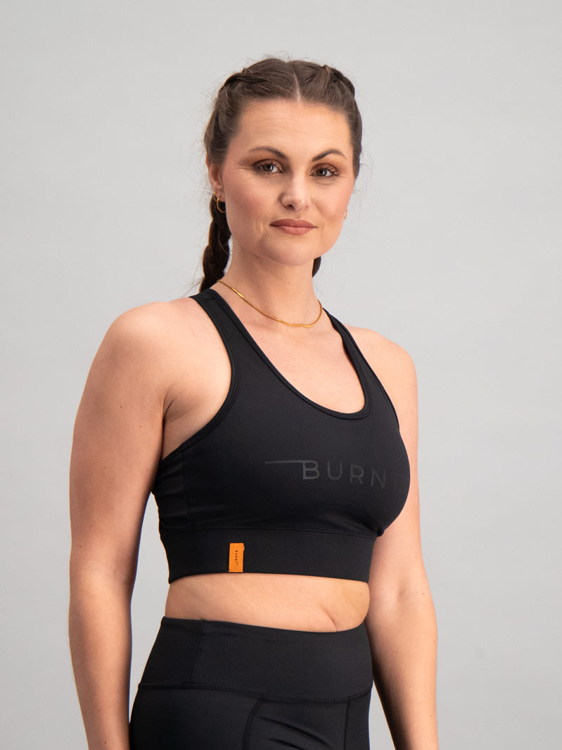 Burnt Activewear | Essential Sports Bra - Black – Burnt Studios UK